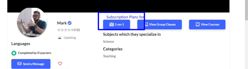 Tutor Subscription for 1-on-1 Classes – Pinlearn Knowledge base